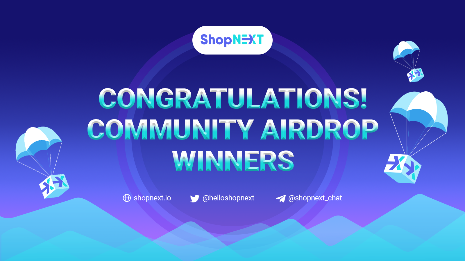 Community Airdrop Winner Announcement - ShopNEXT Blog | Shop-To-Earn Crypto